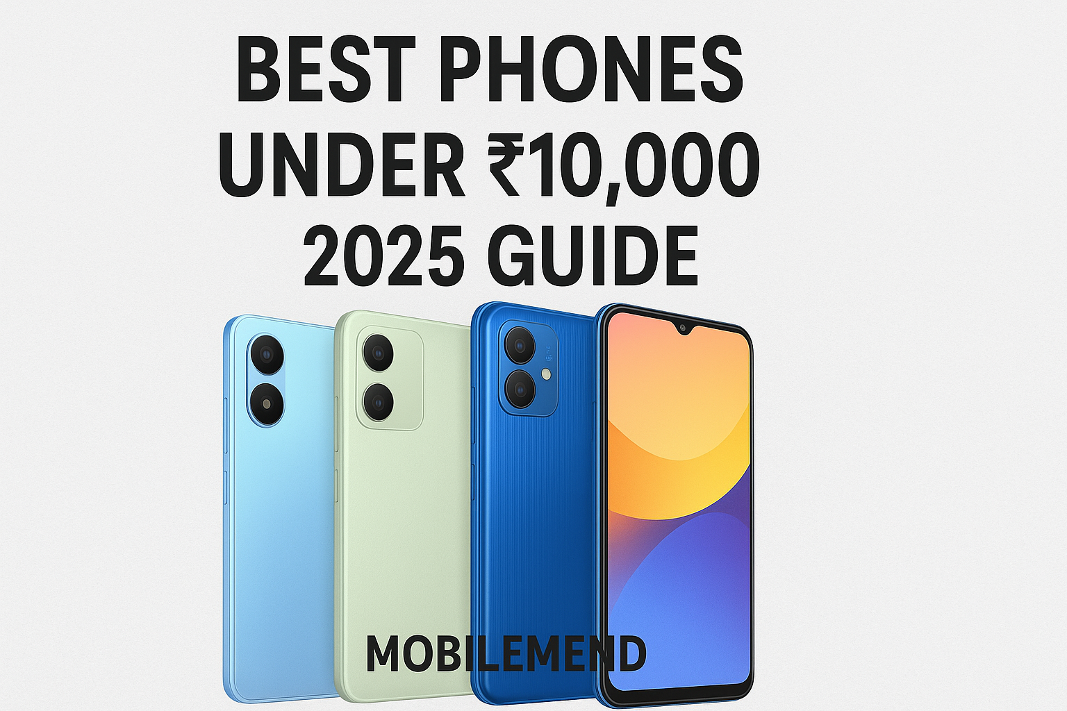 Best Mobile Phones Under ₹10,000 in India (2025 Guide)